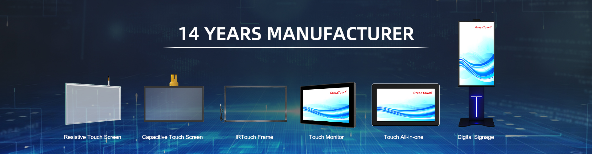 Open frame touchscreen monitor 7" to 55" ( 2C series)-Open Frame ...